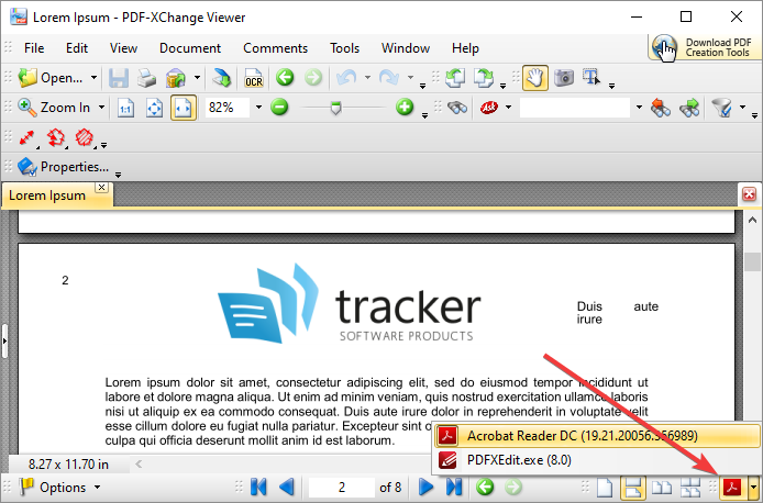 PDF-XChange Co Ltd :: Knowledge Base :: Where have the options gone to open PDF files in Acrobat ...